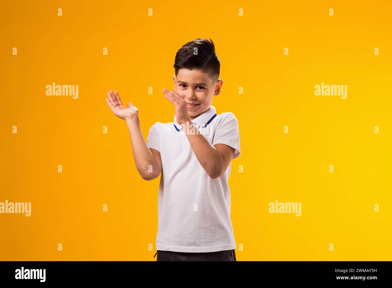 Clapping hands isolated child hi-res stock photography and images - Alamy