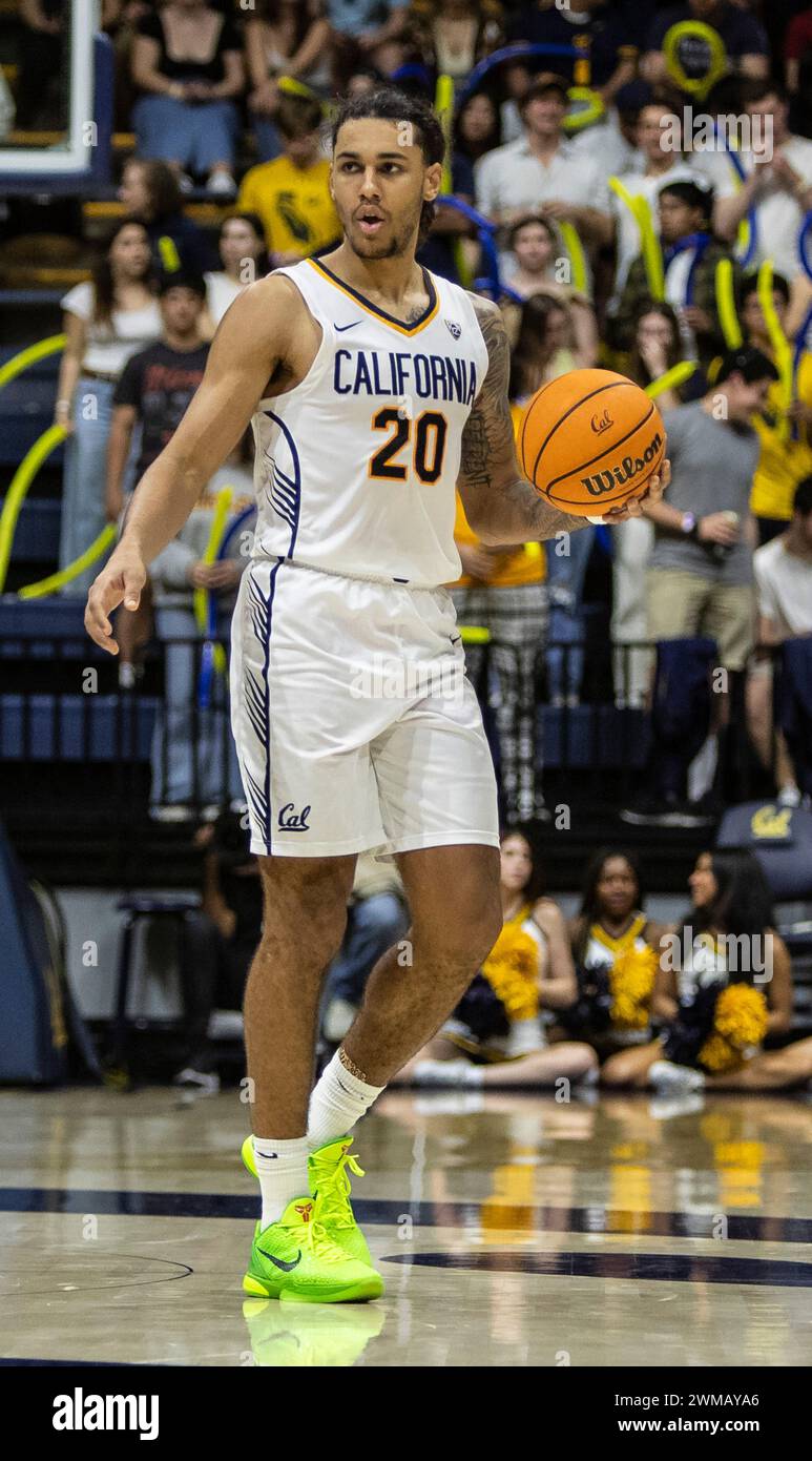 February 24 2023 Berkeley, CA U.S.A. California guard Jaylon Tyson (20 ...