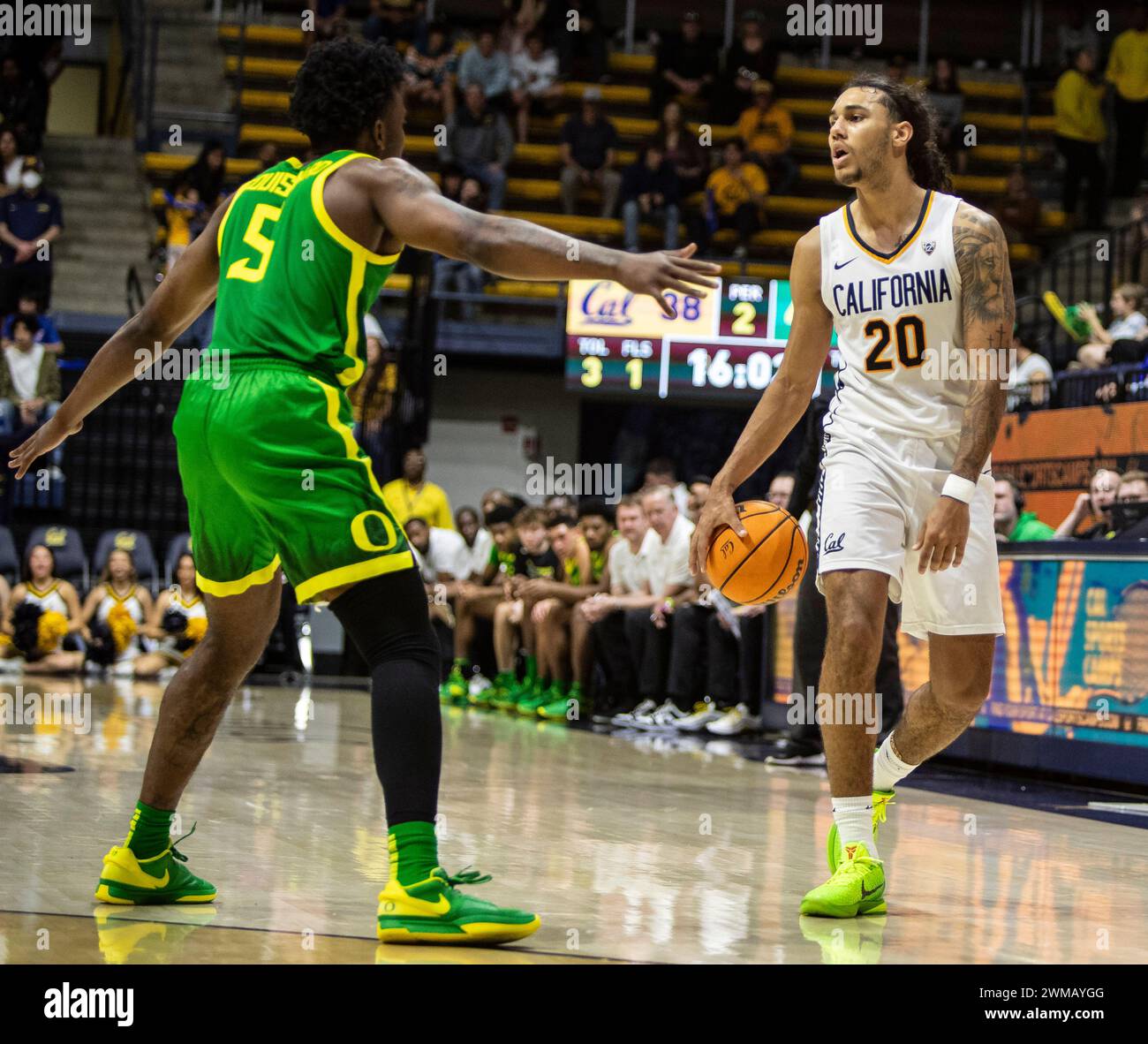 February 24 2023 Berkeley, CA U.S.A. California guard Jaylon Tyson (20 ...