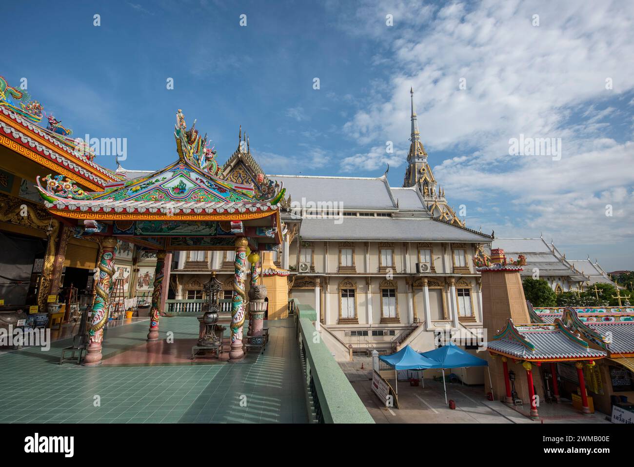 the Luang Pho Sothon Shrine in city Mueang Chachoengsao City in ...