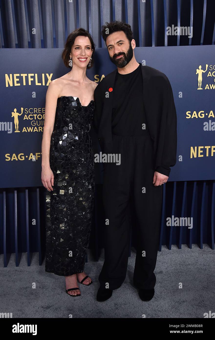 Los Angeles, USA. 24th Feb, 2024. Rebecca Hall and Morgan Spector ...
