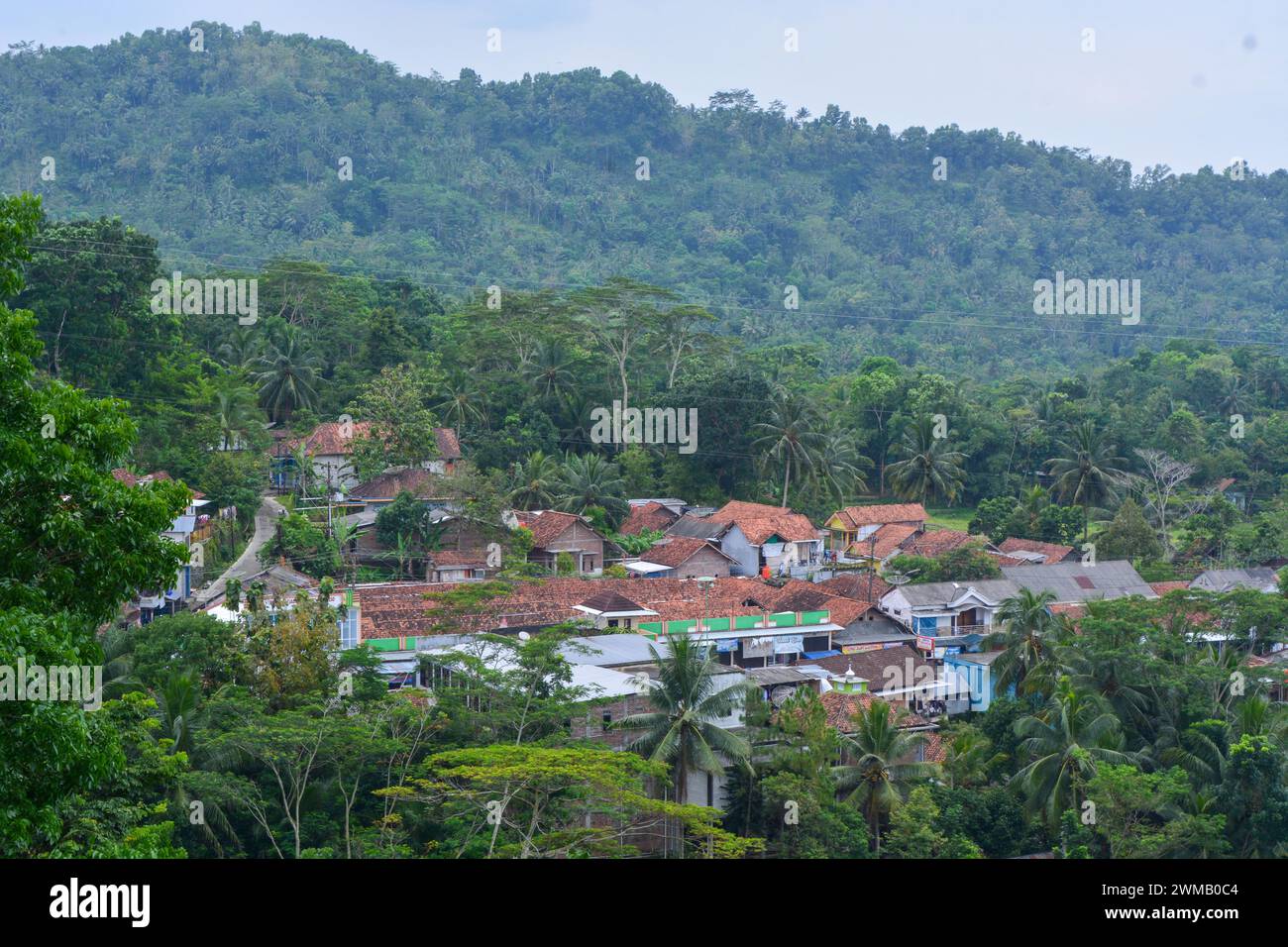 Photo of the roof of a house in the countryside made of tiles Stock ...