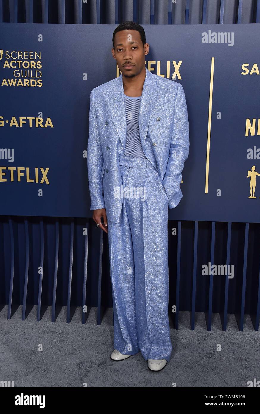 Los Angeles, USA. 24th Feb, 2024. Tyler James Williams arriving to the ...
