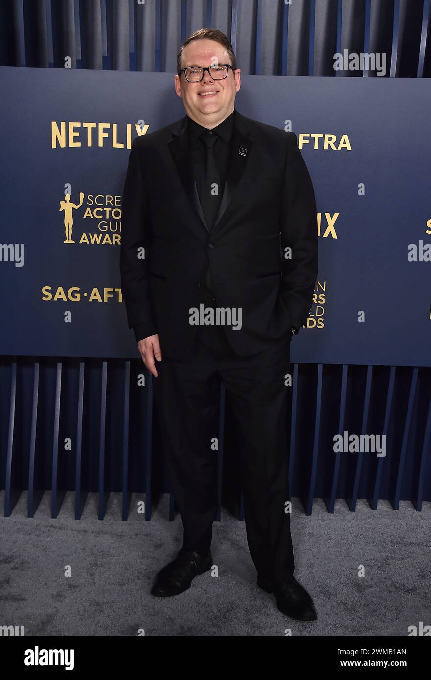 Los Angeles, USA. 24th Feb, 2024. Duncan Crabtree-Ireland arriving to ...