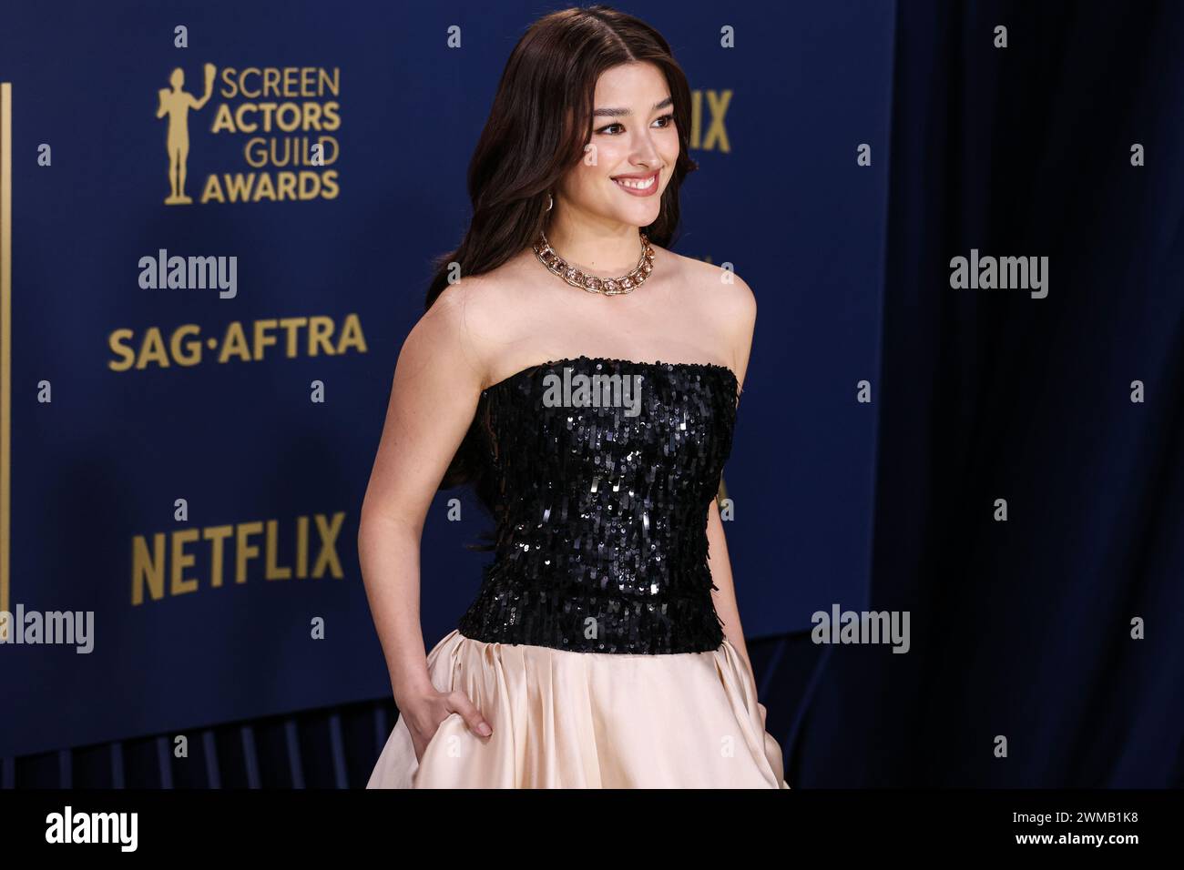 LOS ANGELES, CALIFORNIA, USA - FEBRUARY 24: Liza Soberano arrives at the 30th Annual Screen ...