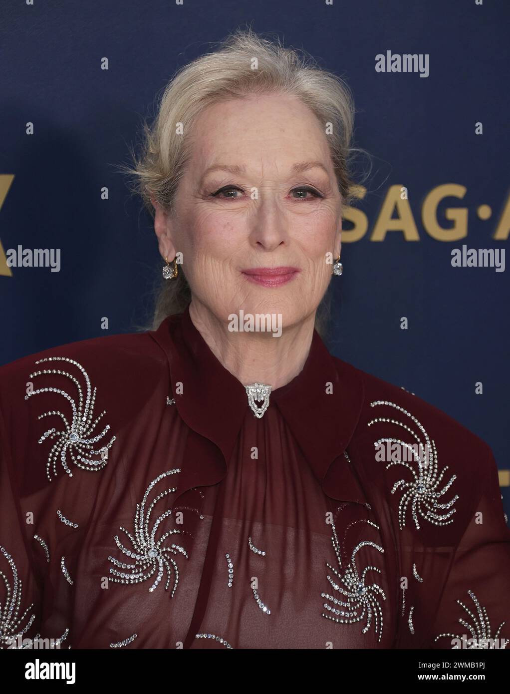 LOS ANGELES, CALIFORNIA, USA - FEBRUARY 24: Meryl Streep wearing Prada ...