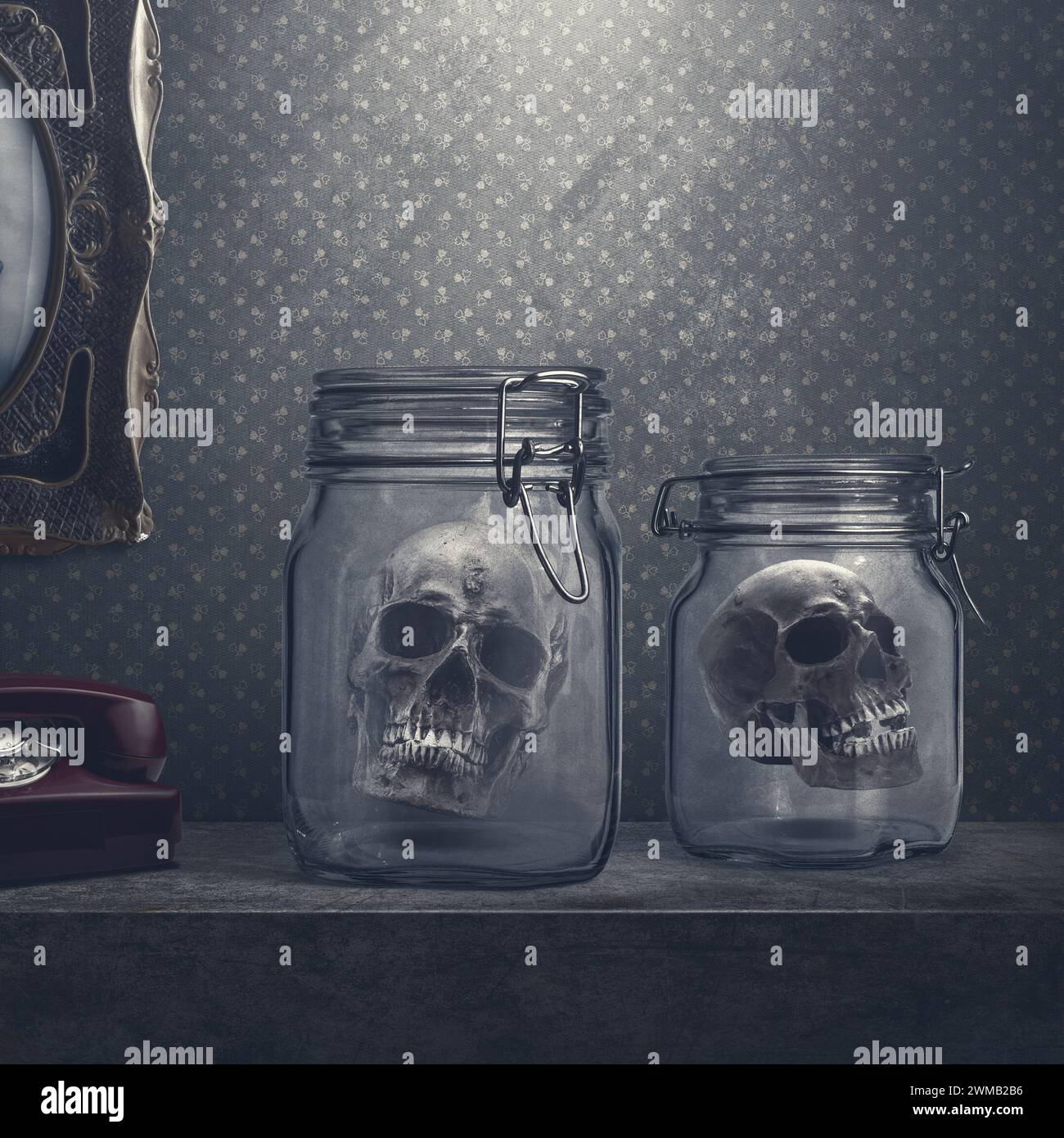 Dark transparent glass jars hi-res stock photography and images - Alamy