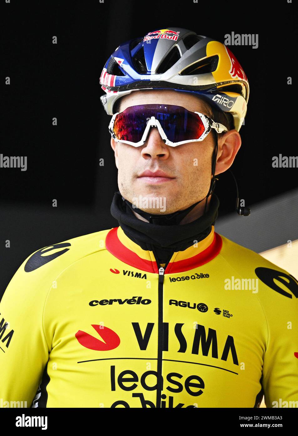 Belgian Wout van Aert of Team Visma-Lease a Bike pictured at the start ...