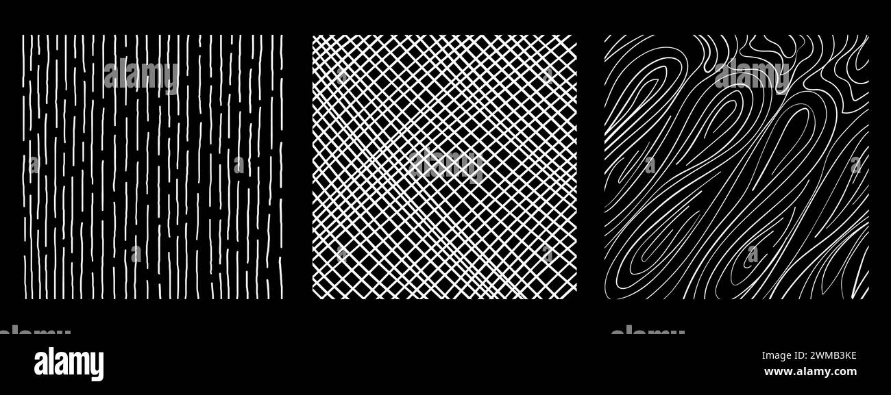 Graphic vector freehand textures set with different hand drawn squares ...