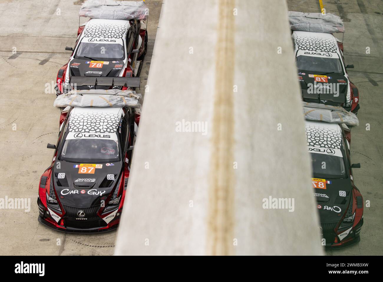 Akkodis ASP Team, Lexus RC F GT3 #87, ambiance during the Prologue of ...