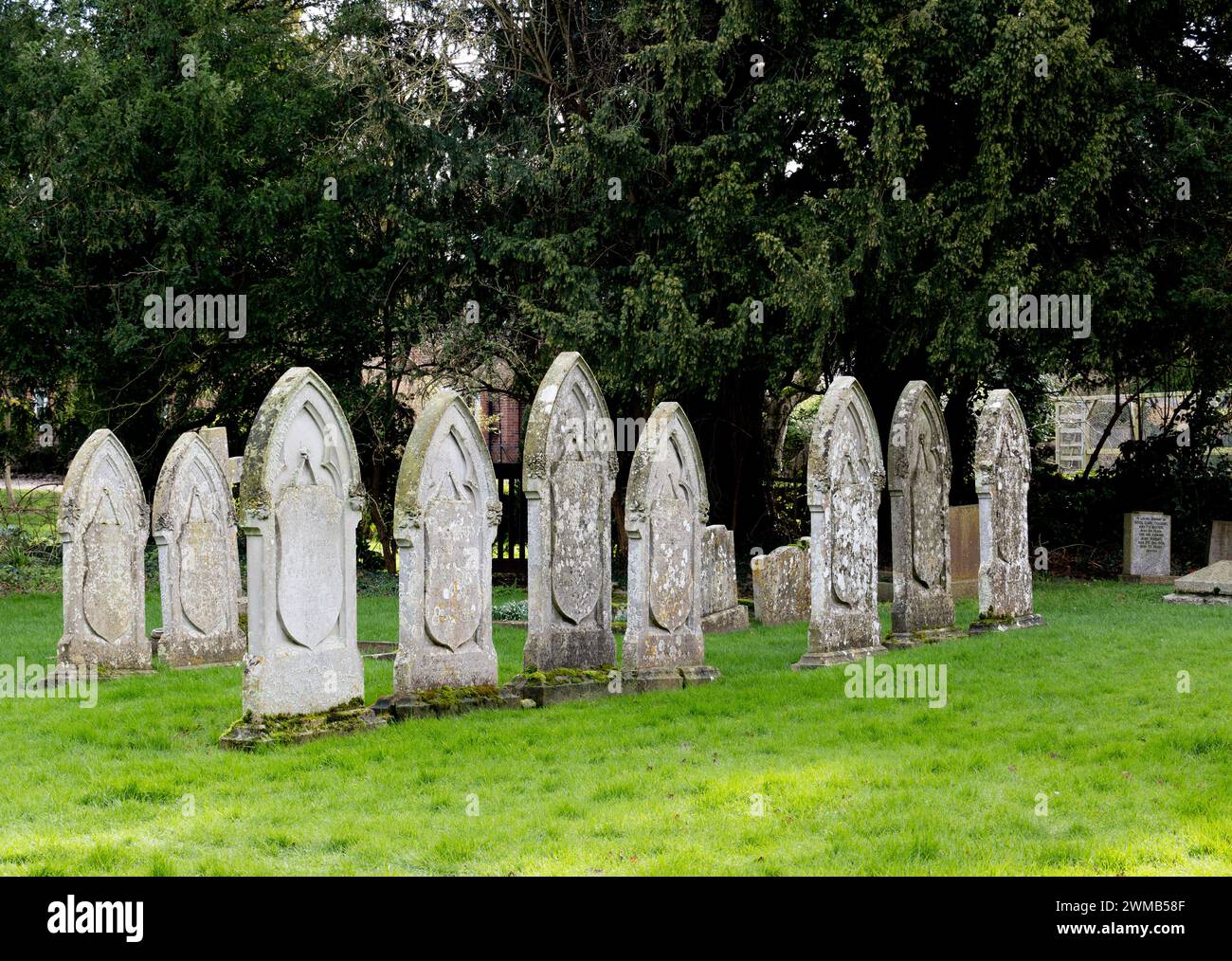 St. Peter`s churchyard, Grandborough, Warwickshire, England, UK Stock ...