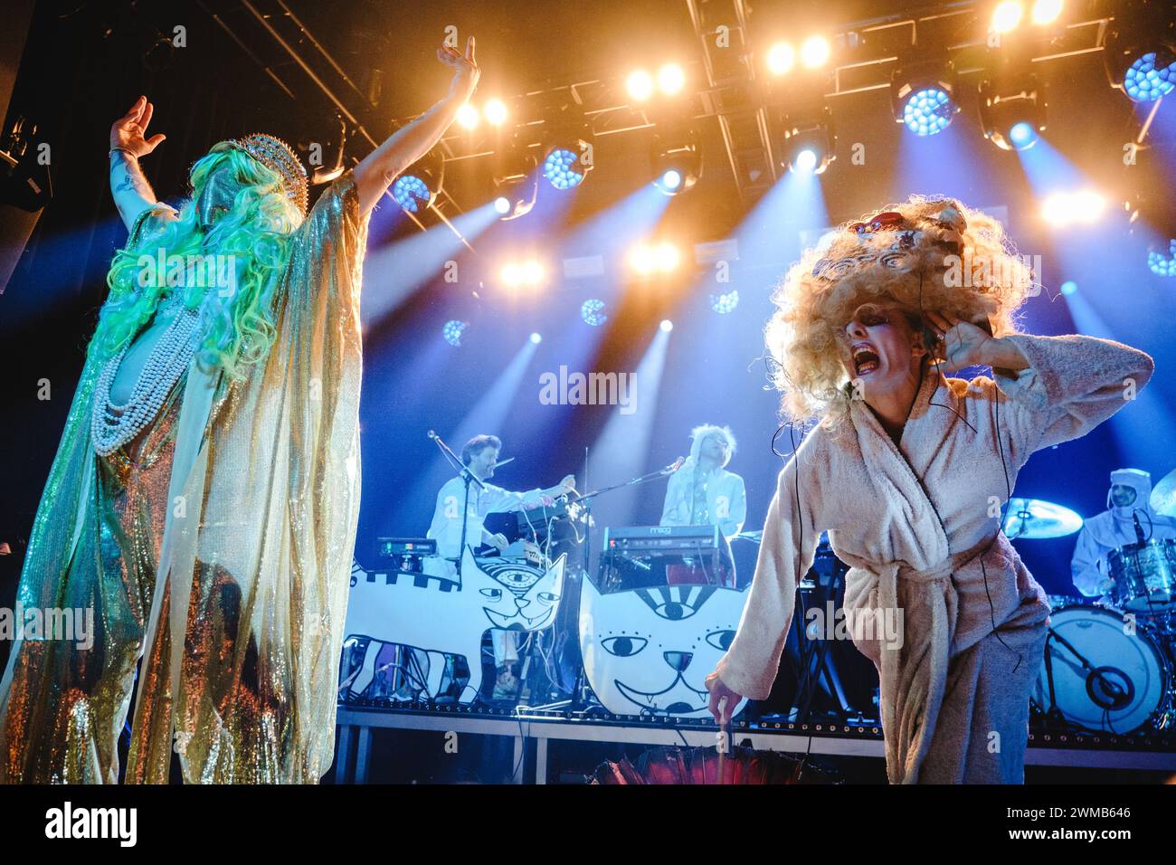 Bern, Switzerland. 23rd, February 2024. The Swiss band Bonaparte ...
