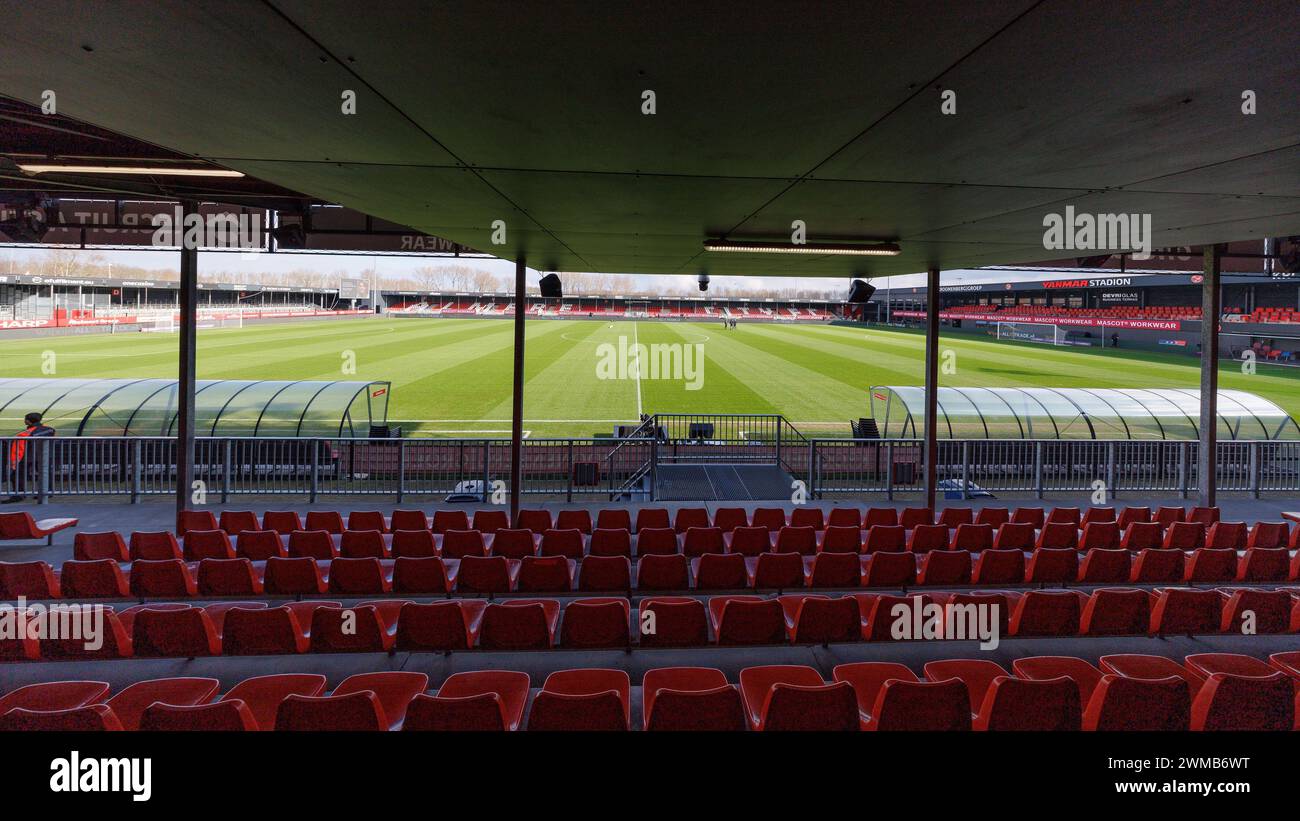 Almere, Netherlands. 25th Feb, 2024. ALMERE, 25-02-2024, Yanmar Stadium ...