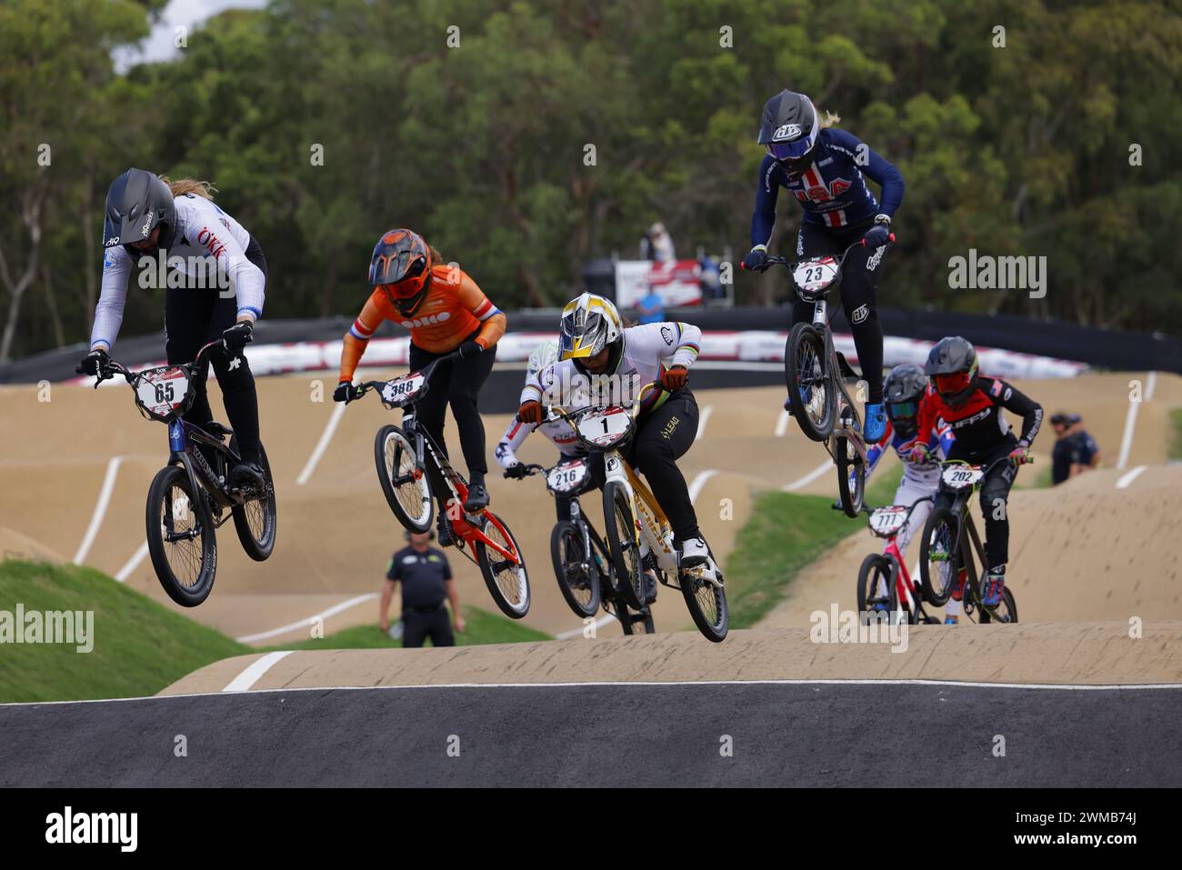 Brisbane, Australia. 25th February 2024. Action during Round 4 Women’s ...