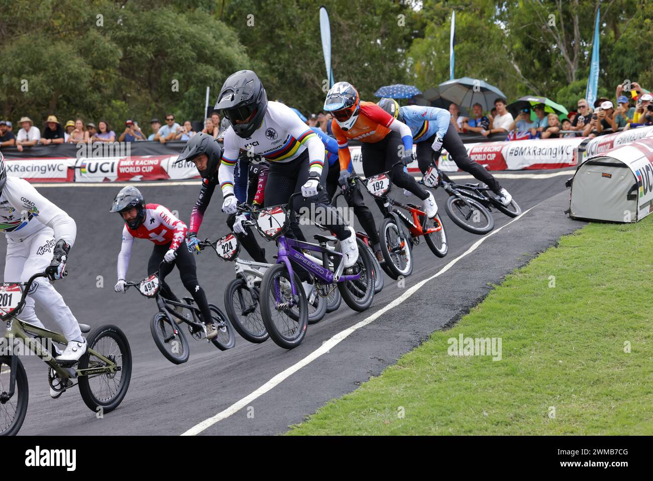 Brisbane, Australia. 25th February 2024. Romain Mahieu (1 France) in ...