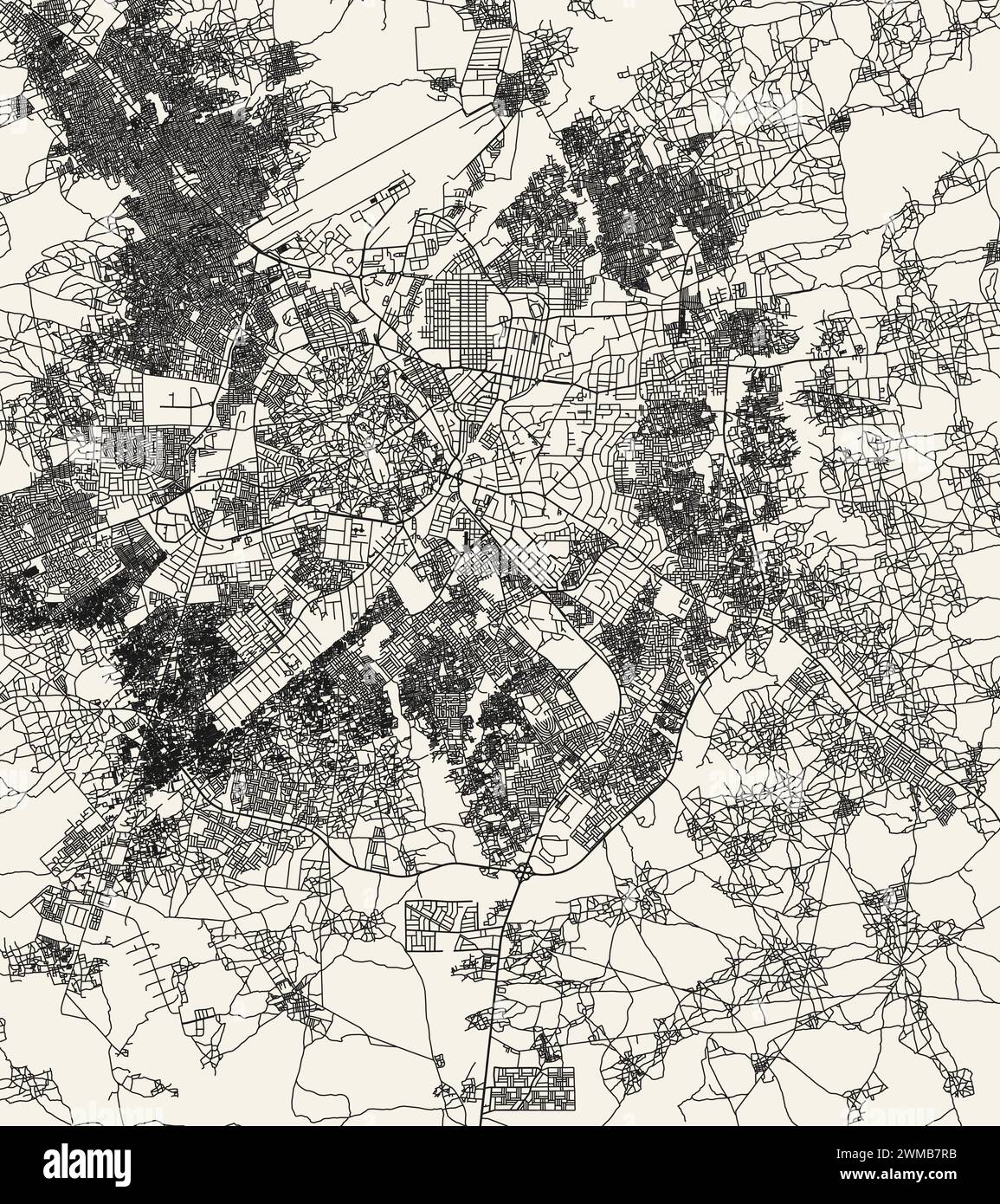 Vector city road map of Kano, Nigeria Stock Vector Image & Art - Alamy