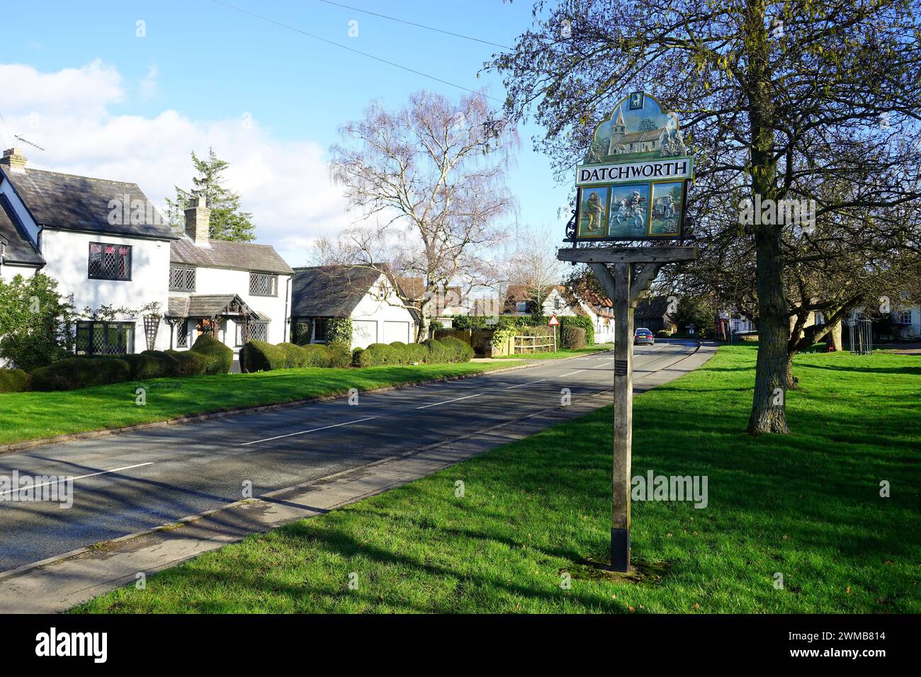 Village church sign hi-res stock photography and images - Alamy