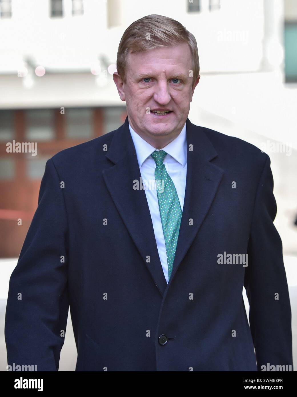 London, UK, 25th Feb 2024. Deputy Prime Minister Oliver Dowden, is ...