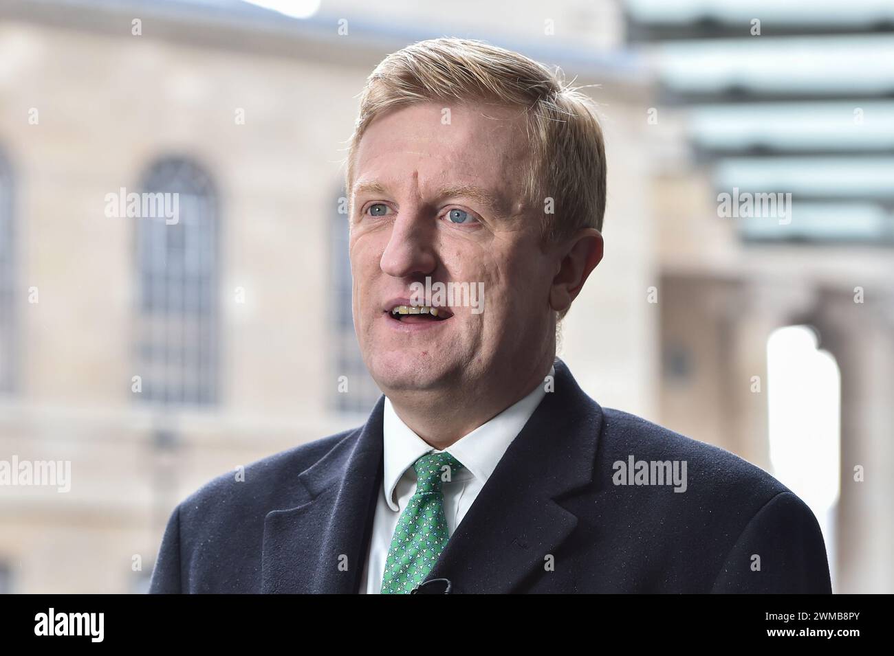 London, UK, 25th Feb 2024. Deputy Prime Minister Oliver Dowden, is ...