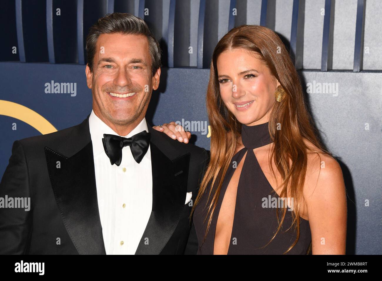 Los Angeles, Ca. 24th Feb, 2024. Jon Hamm and Anna Osceola at the 2024 ...