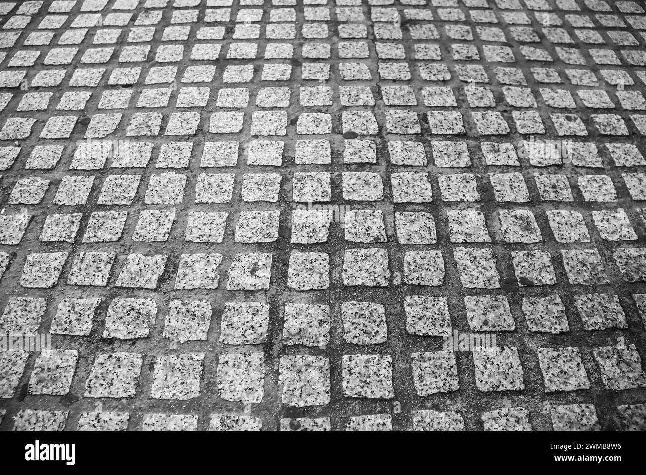 Gray cobblestone street background in Spain Stock Photo - Alamy