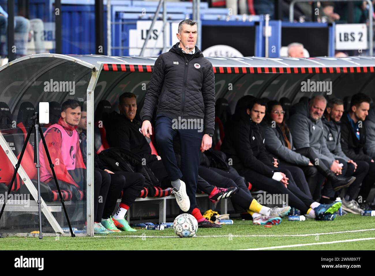 ROTTERDAM - sbv Excelsior coach Marinus Dijkhuizen during the Dutch ...