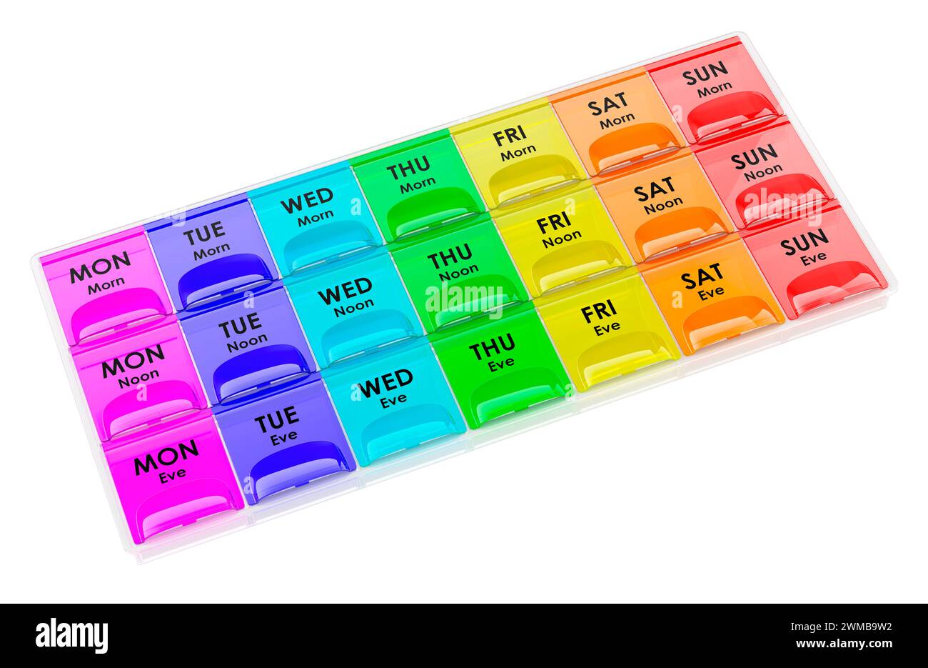 Personal Pill Dispenser. Weekly pill container, medicine organizer, 3D ...