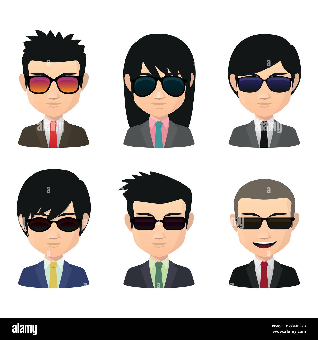 People avatar set People colourful flat style vector illustration set ... People avatar set People colourful flat style vector illustration set ...
