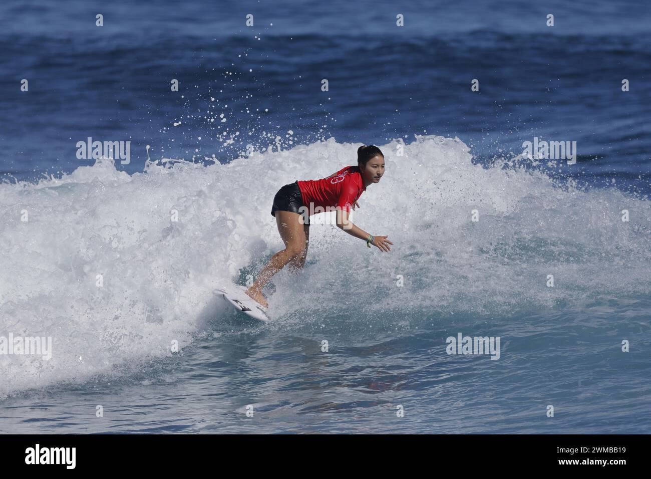 Japan's Shino Matsuda competes in the women's event on the first day of ...
