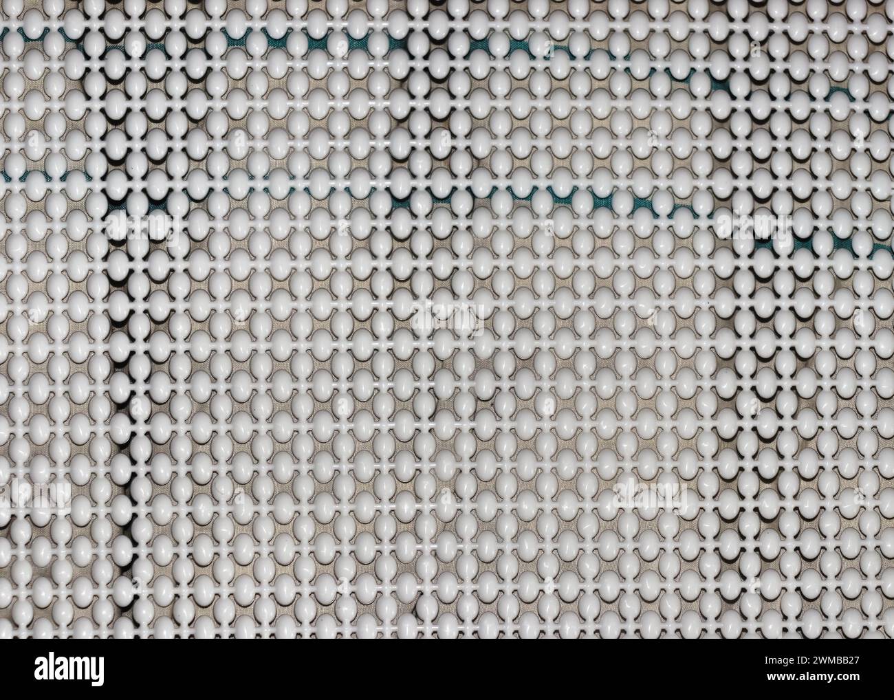 plastic panel with white convex geometric elements, decorative plastic ...