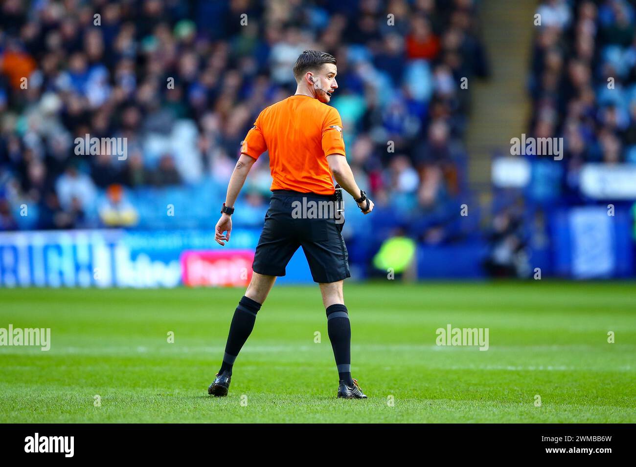 Hillsborough Stadium, Sheffield, England - 24th February 2024 Referee ...