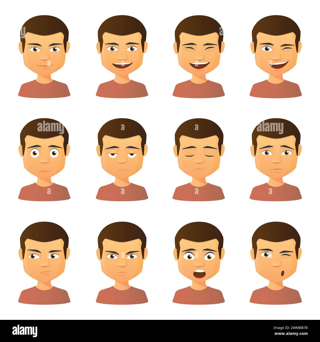 People avatar set People colourful flat style vector illustration set ...