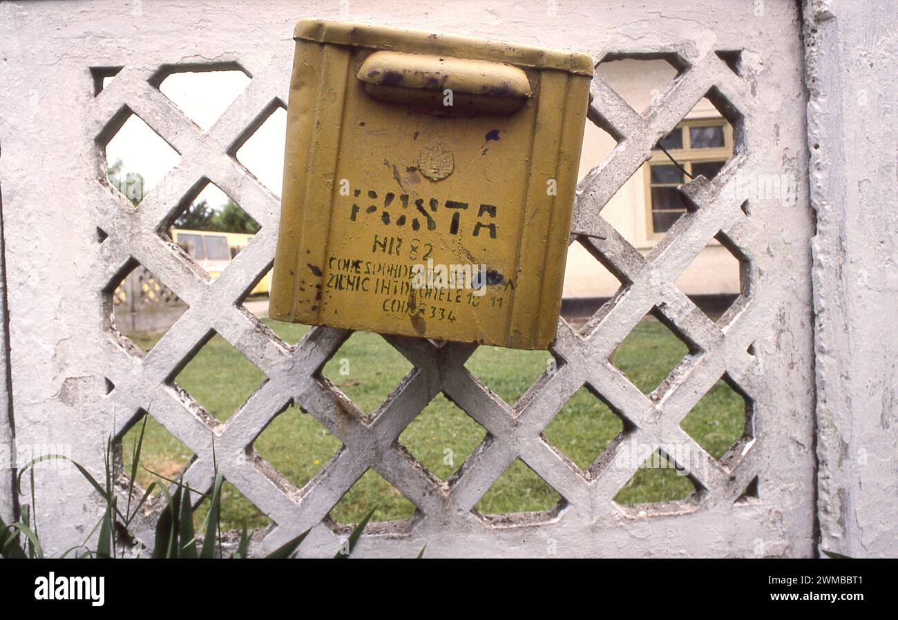 Old postal letters box hanging hi-res stock photography and images - Alamy