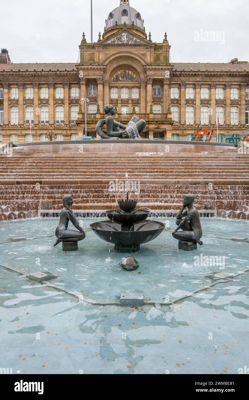 The iconic river water fountain in Victoria Square also known as the ...