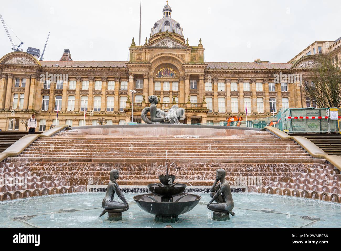 The iconic river water fountain in Victoria Square also known as the ...