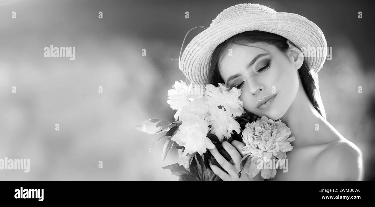 Beautiful Spring Young Woman Outdoors Enjoying Nature Girl In Green Grass Spring Meadow