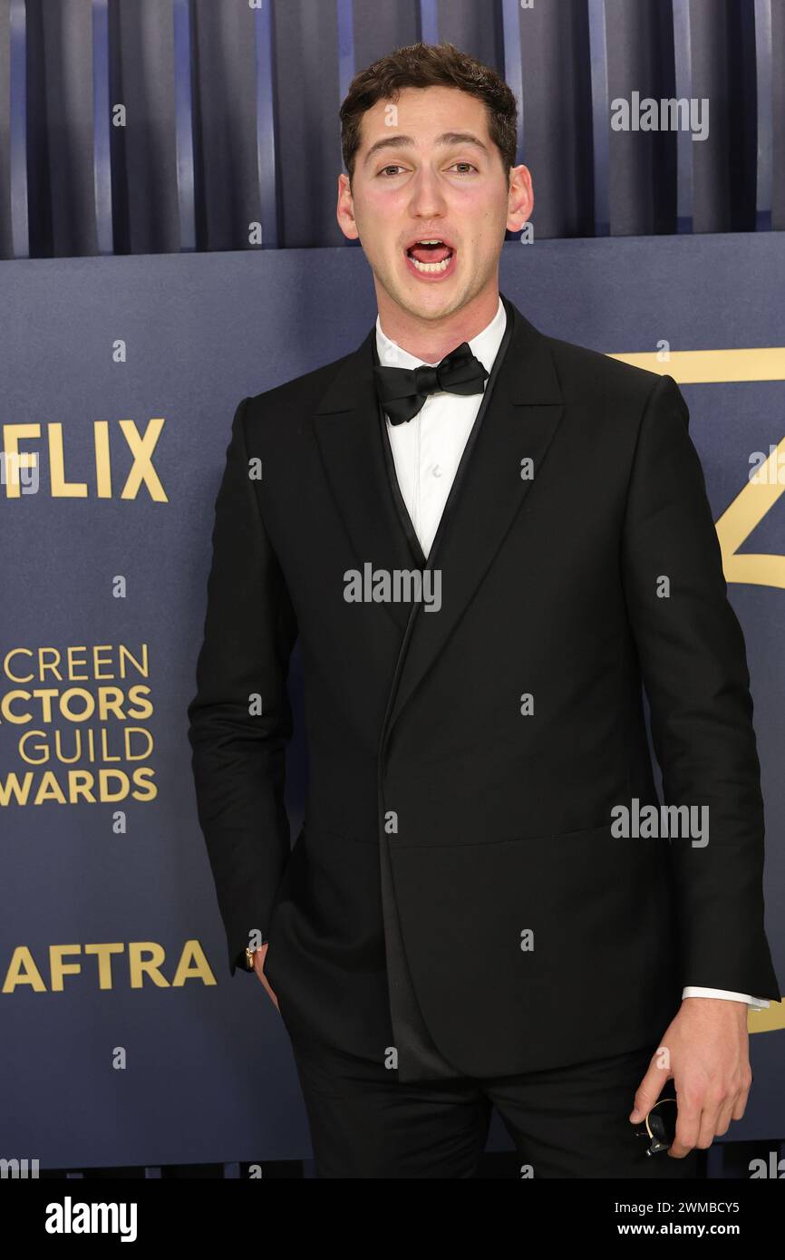 Los Angeles, Ca. 24th Feb, 2024. Matt Friend at the 2024 Screen Actors ...