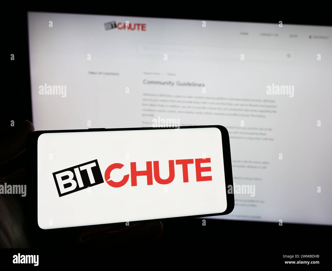 Bitchute logo hi-res stock photography and images - Alamy