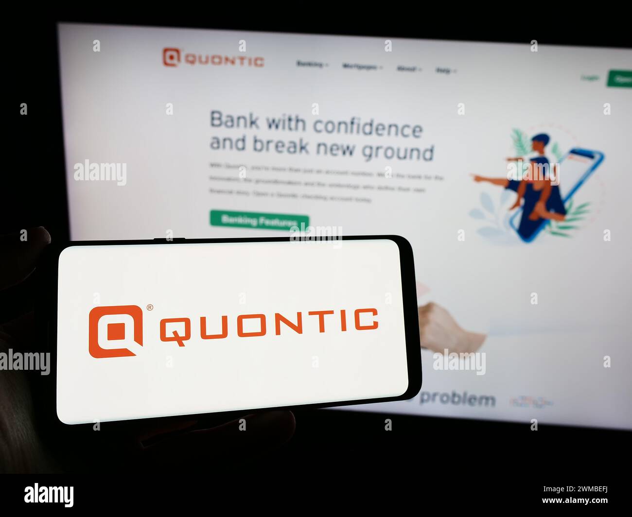 Quontic bank logo hi-res stock photography and images - Alamy