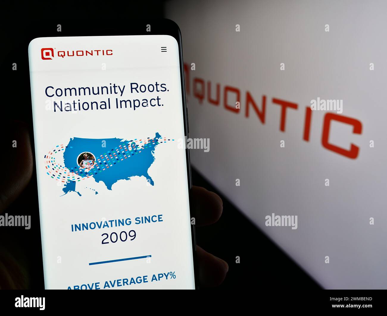 Quontic bank logo hi-res stock photography and images - Alamy