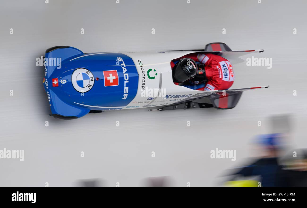 Winterberg, Germany. 25th Feb, 2024. Bobsleigh: World Championships ...