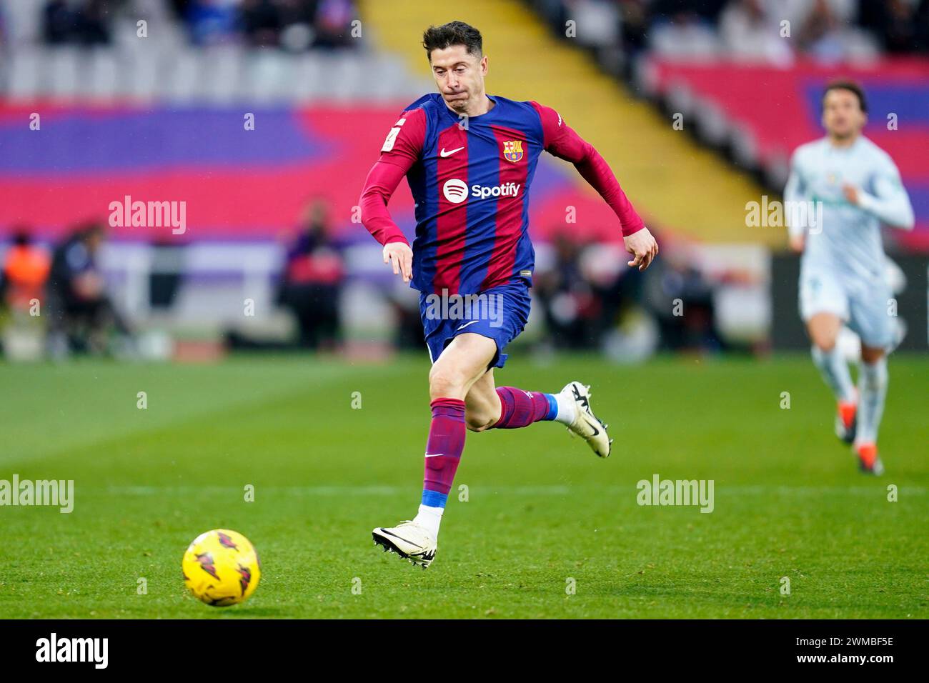 Robert Lewandowski of FC Barcelona during the La Liga EA Sports match ...