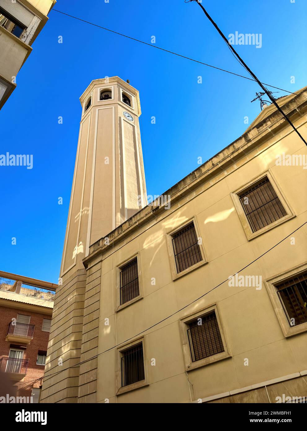 Our Lady of Grace, catholic church exterior in Alicante, Spain Stock ...