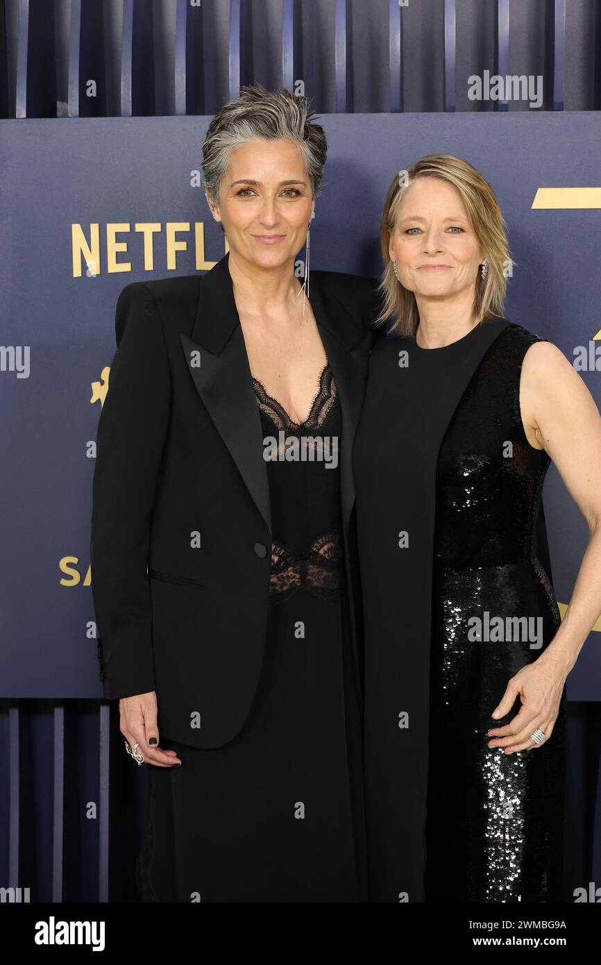 Los Angeles, Ca. 24th Feb, 2024. Alexandra Heddison and Jodie Foster at ...