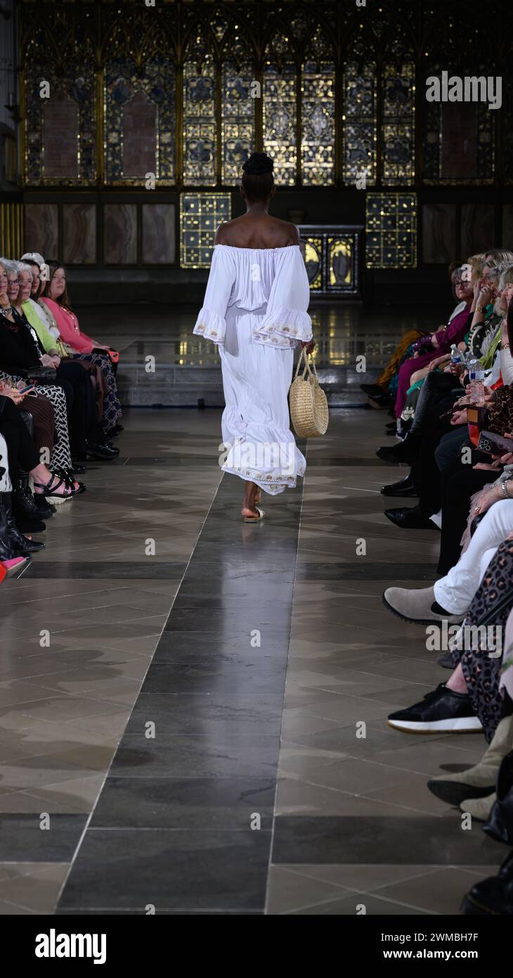 London, UK, 16th February 2024, Goose Island Fashion Show is a dazzling ...