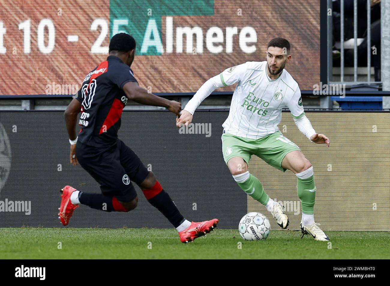 Almere, Netherlands. 25th Feb, 2024. ALMERE, 25-02-2024, Yanmar Stadium ...