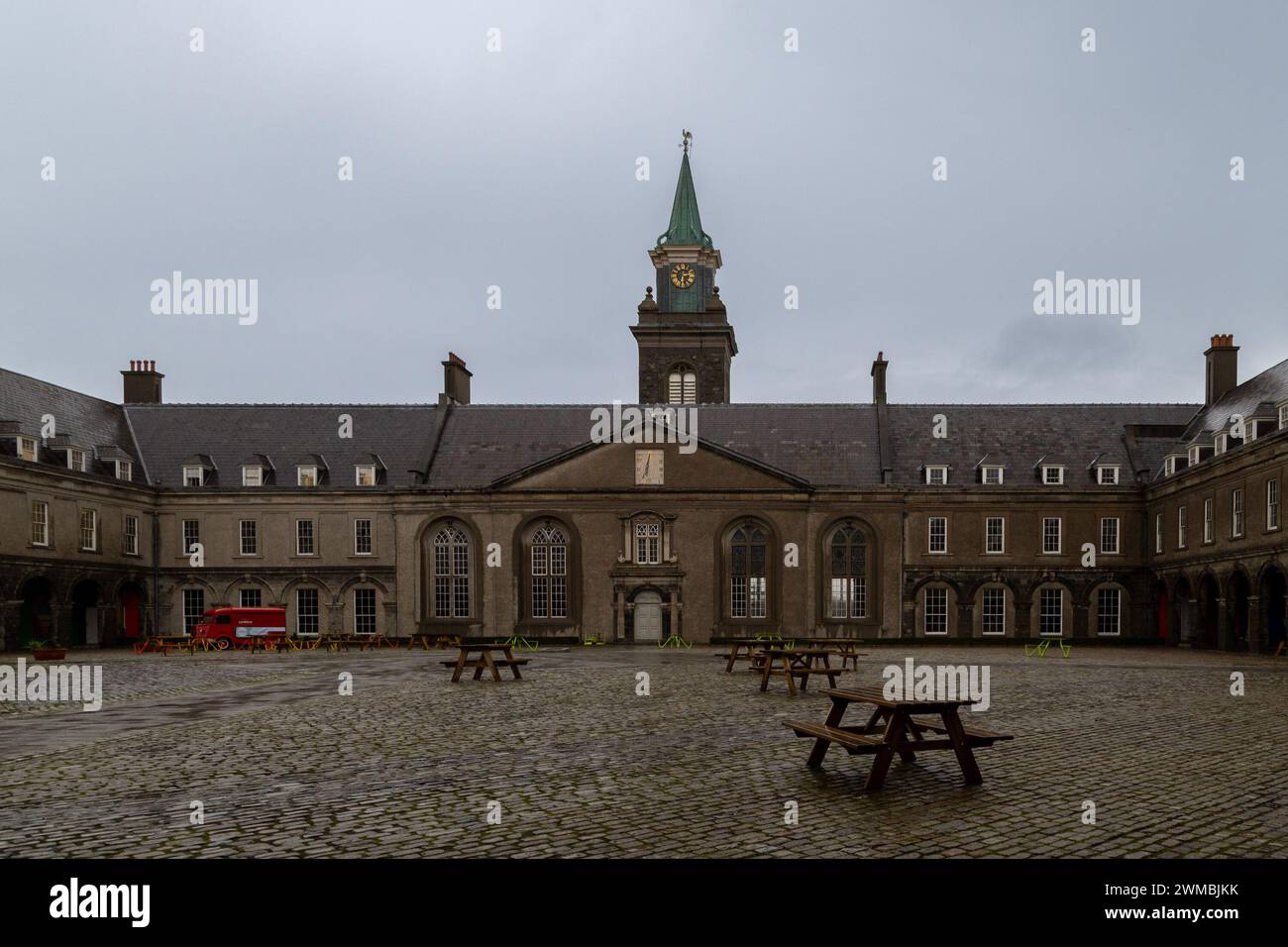 Dublin, Ireland - January 21st 2024: Inner Courtyard of the The Irish ...