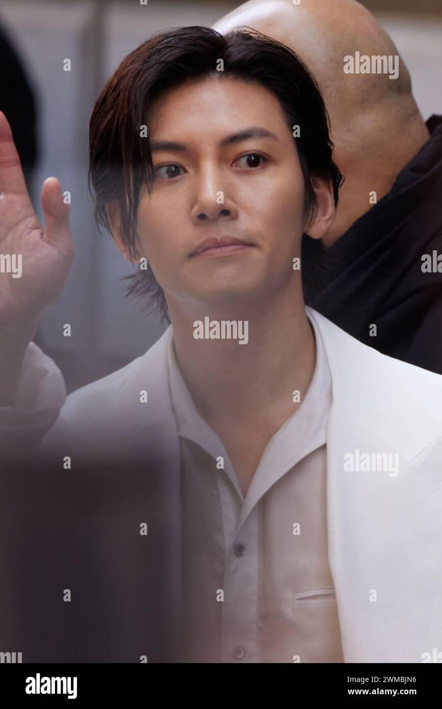 Milan, Italy. 25th Feb, 2024. Ji Chang-wook attends the Giorgio Armani ...