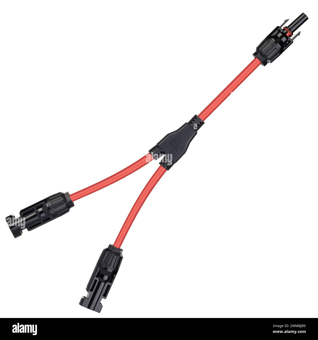 Industrial Solar Panel MC4 Connectors. Splitter Stock Photo - Alamy