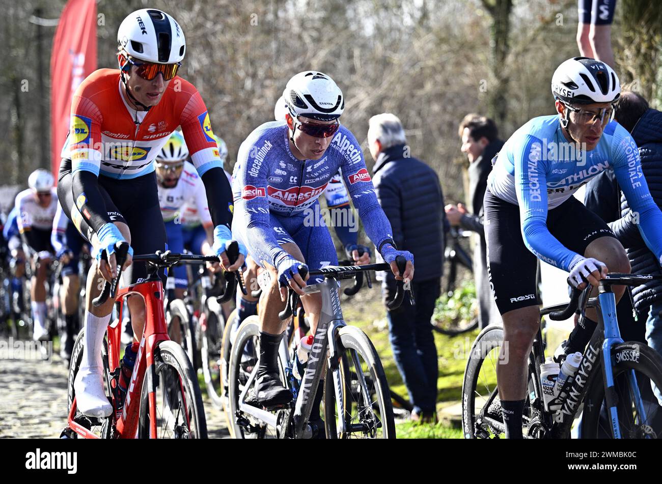 Kortrijk, Belgium. 25th Feb, 2024. Luxembourgish Alex Kirsch of Lidl ...
